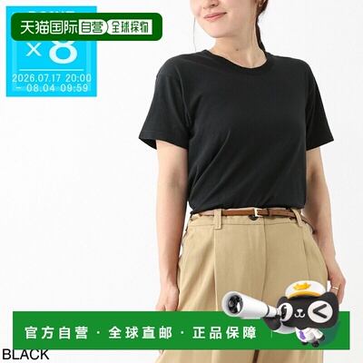 日本直邮THE ROW 女士圆领T恤 7964 k569 黑色 BLAINE TOP
