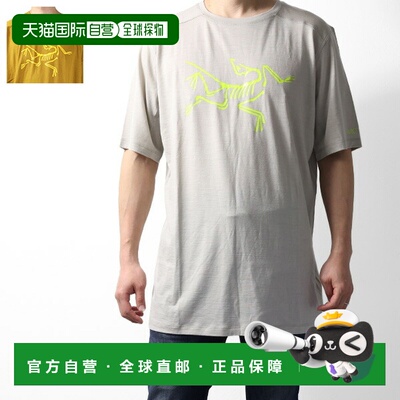 日本直邮ARC'TERYX 始祖鸟Ionia美利奴羊毛标志短袖圆领T恤男士
