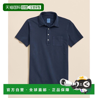 日本直邮BROOKS BROTHERS 男士 全棉匹马棉提花Po【付后1h可退】