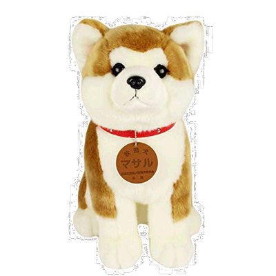 【日本直邮】Cute 玩偶 D0015 秋田犬Masaru 坐L