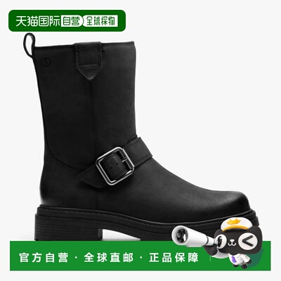 日本直邮Clarks其乐 Orinoco3 Bay 皮革 百搭拉链 短靴 4cm 女款