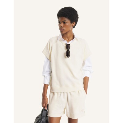 日本直邮MAISON KITSUNE 女装 肌理感有机棉T恤 QW00111KA0035