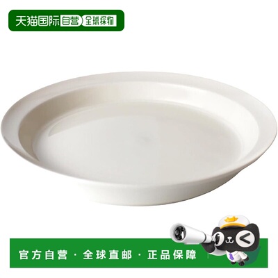 【日本直邮】山加 日本制 美浓烧 餐盘 素色米白 日本制 O-M50102
