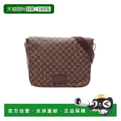 日本直邮中古vintage二奢LV路易威登女包B级9新Brooklyn GM斜挎包