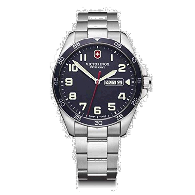【日本直邮】[维氏]手表FIELDFORCE不锈钢蓝色表盘241851男士纯银