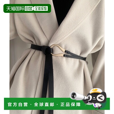 1h可退 日本直邮florist女士细款U扣皮带可调节长度百搭腰带 U340