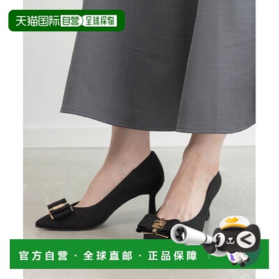 1h可退 日本直邮RANDA 女士大蝴蝶结细跟高跟鞋单鞋 DP35220
