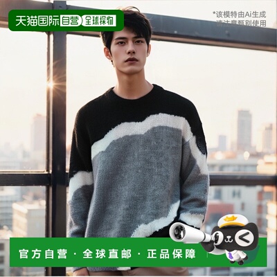 日本直邮NOMA t.d. 男士手工编织马海毛毛衣 N38KN02羊毛