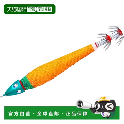 日本直邮YO-ZURI 铅鱿钩 四眼 30号 114g夜光绿橙鱼钩