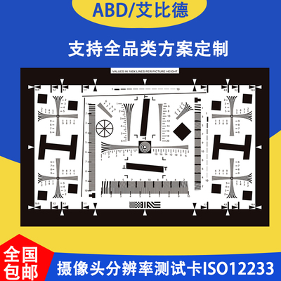 艾比德分辨率测试卡影响检测方案