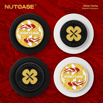 NUTCASE2025新年限定浮雕金粉暴富幸运草锦鲤适用MagSafe磁吸气囊