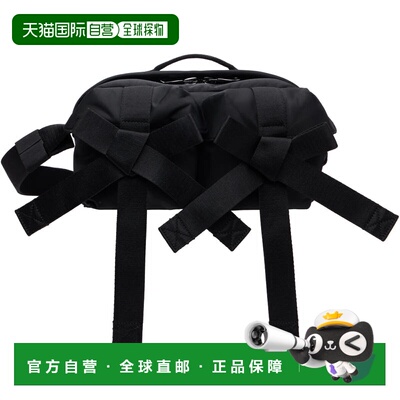 自营 Simone Rocha 蒙娜 罗莎 女士 黑色 Beaded Classic Bow 斜