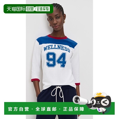 1h可退 香港直邮SPORTY & RICH 女士 Wellness 94 Football 长款T