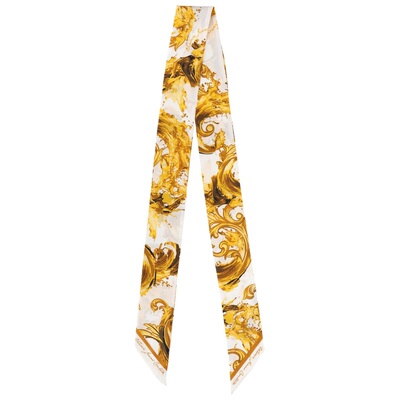 1h可退 香港直邮versace 范思哲 女士 薄软绸方巾(SETA) 80HA7H07