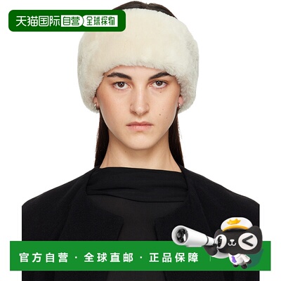 1h可退 香港直邮toteme 女士 灰白色 Double-Sided Shearling 头