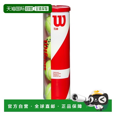 自营欧洲直邮Wilson威尔胜 Team W Practice黄色网球4个装男女同