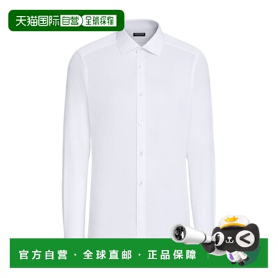 1h可退 香港直邮Z ZEGNA 男士衬衫 CT15009MS0MT AW2025 白色 细