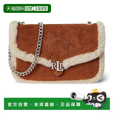 美国直邮Lauren Ralph Lauren 女士 Shearling-trim Bradley 斜挎