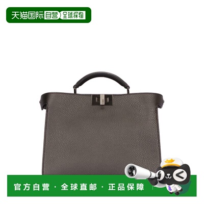 香港直邮FENDI 男士手提包 7VA530AJJ1F1HR3 SS2024 灰色 Peekabo