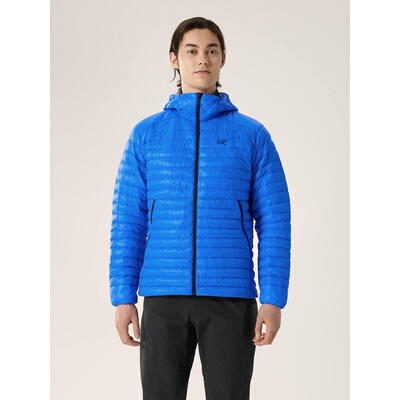 自营欧洲直邮Arcteryx始祖鸟 Cerium SL男士亮蓝色尼龙连帽羽绒服