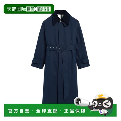 1h可退 香港直邮Ami Paris 男士 长袖风衣 UJK505CO0081 blue蓝色