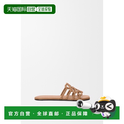 自营欧洲直邮LOEWE罗意威 Petal女士米色小牛皮凉拖