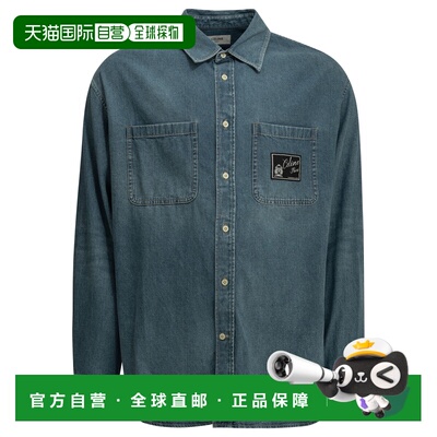1h可退 香港直邮CELINE 男士衬衫 RC0N52N67GDP1 AW2026 蓝色 DEN