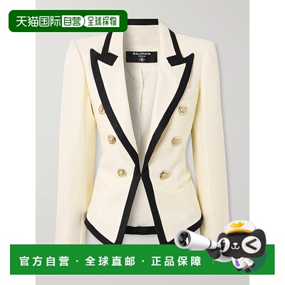 香港直邮Balmain 巴尔曼 女士 NATTE 一粒扣合身夹克 FF1SE165VI2