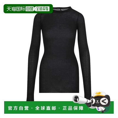 香港直邮RICK OWENS 女士T恤 RP02E4202RC09 SS2026 黑色 Rick Ow