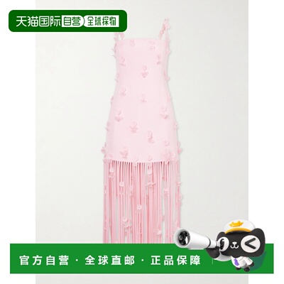 美国直邮Simkhai 女士 Juliana 精饰流苏亚麻混纺中长连衣裙 2261