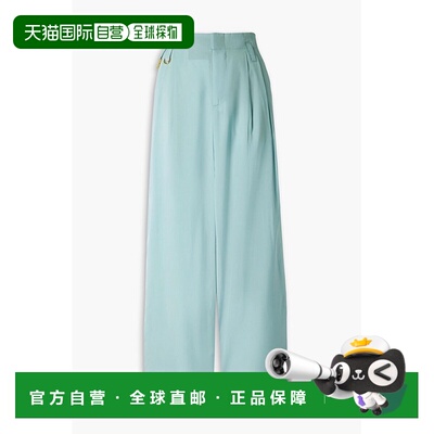 1h可退 香港直邮Jacquemus 女士 Notte 褶裥梭织阔腿裤 213PA0821
