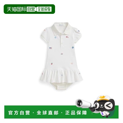 香港直邮Polo Ralph Lauren Polo 拉夫 劳伦 女童 Bloomer 刺绣棉