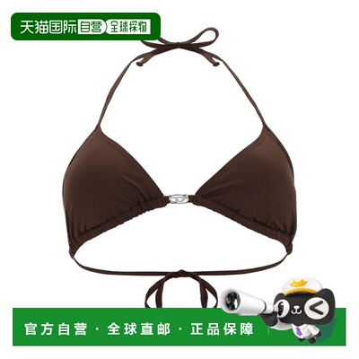 香港直邮DIESEL 女士泳装 A219690CJCT7EZ SS2026 棕色 Nylon Bik