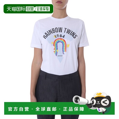 1h可退 香港直邮DSQUARED2 女士T恤 S72GD0231 SS2020 白色上衣