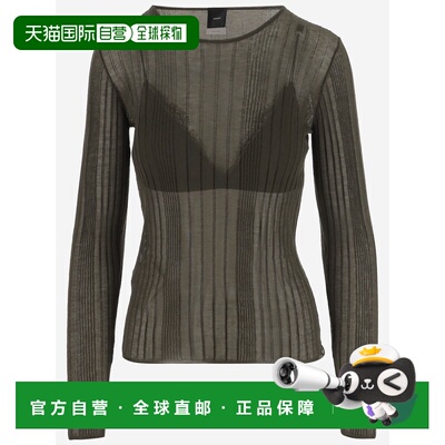 香港直邮PINKO 女士针织衫 102977A1NDX18 SS2025 黑色