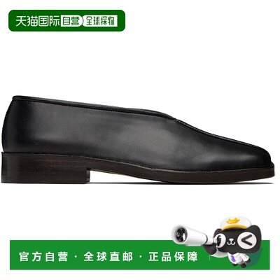 香港直邮Lemaire 男士 黑色 Flat Piped 乐福鞋 FO0007LL0023