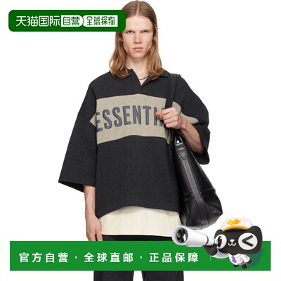 香港直邮essentials fear of god 男士 灰色 Panelled Crop Polo