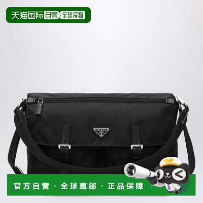 香港直邮Prada 普拉达 男士 Re-Nylon 斜挎包(黑色) 2VD072DMO2C2