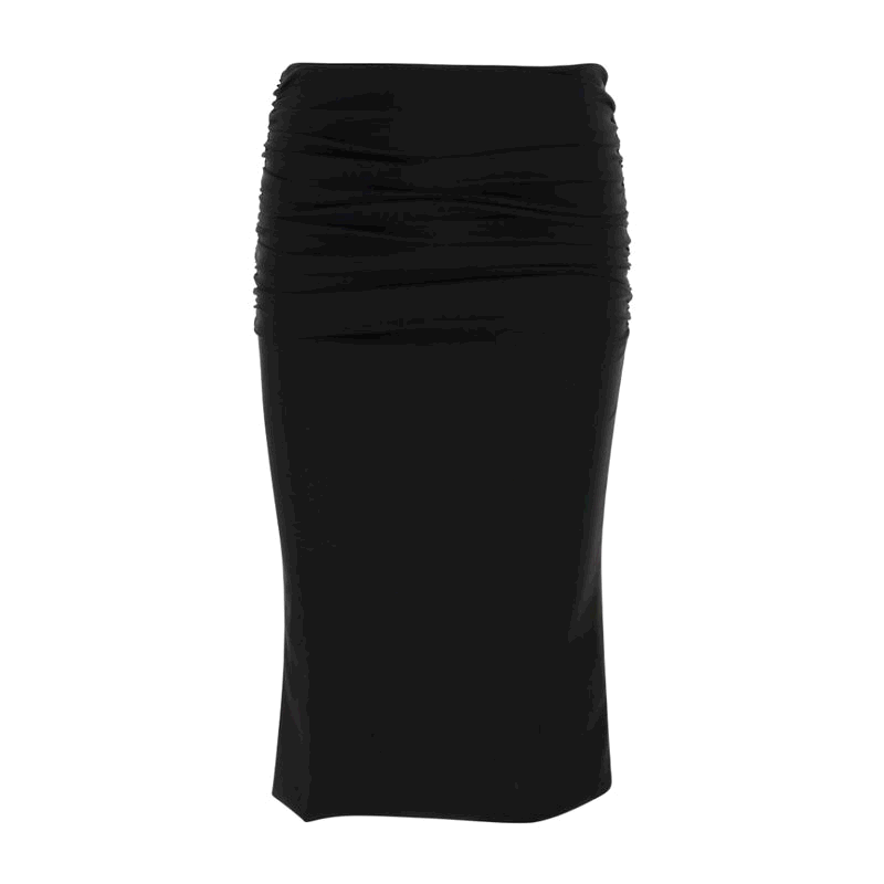 香港直邮Versace 褶皱半身裙 10059301A00523包臀裙范思哲
