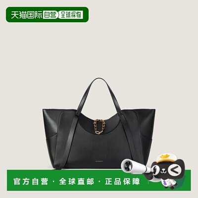 自营欧洲直邮Givenchy纪梵希 The Snatch女士黑色粒面皮革大号手