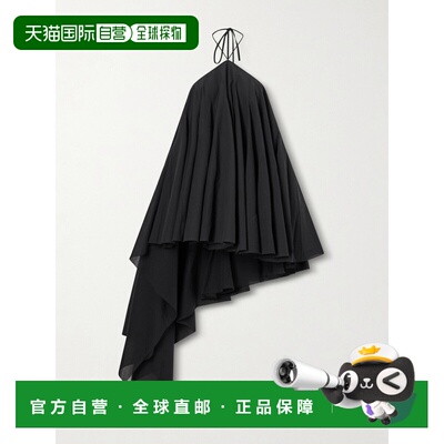 1h可退 Jacquemus 女士 Courte 不对称棉混纺绉纱挂脖连连衣裙