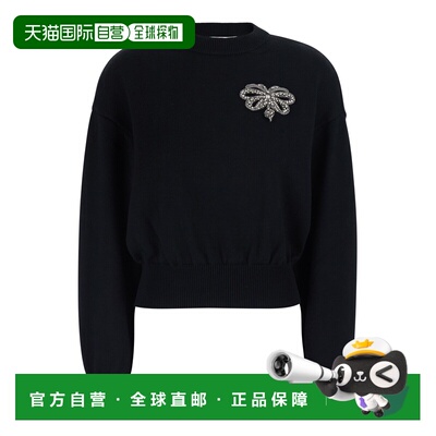香港直邮Givenchy 纪梵希 女士 Crystals Applied on Front 黑色
