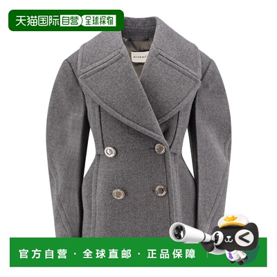 香港直邮Givenchy 长袖大衣 BWC0E7166J外套西装【付后1h可退】