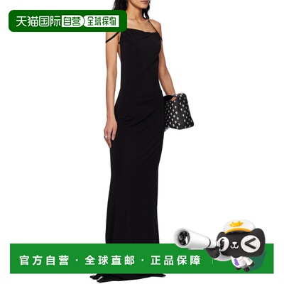 香港直邮Marine Serre 露背吊带连衣裙长裙 WDR335ACJER0022
