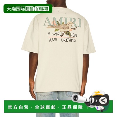 香港直邮1h可退 AMIRI 男士 HOPE AND DREAMS T恤 AMTOJR1095