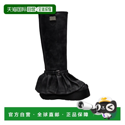 1h可退 香港直邮GANNI 女士靴子 S3246EBONY AW2025 黑色 Kat 高