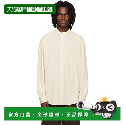1h可退 香港直邮Entire Studios 男士 灰白色 Mao Dart 衬衫 ESSS