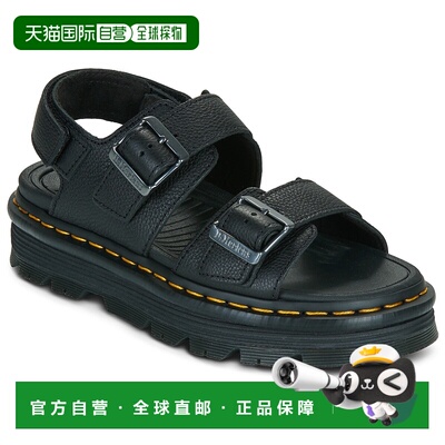 欧洲直邮Dr. Martens马丁博士鞋子女凉鞋黑色ZebZag Sandal Black
