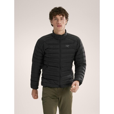 自营欧洲直邮Arcteryx始祖鸟 Cerium男士黑色尼龙羽绒服