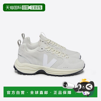 自营欧洲直邮VEJA Venturi系列白色/自然色绒面革V标识运动鞋 男